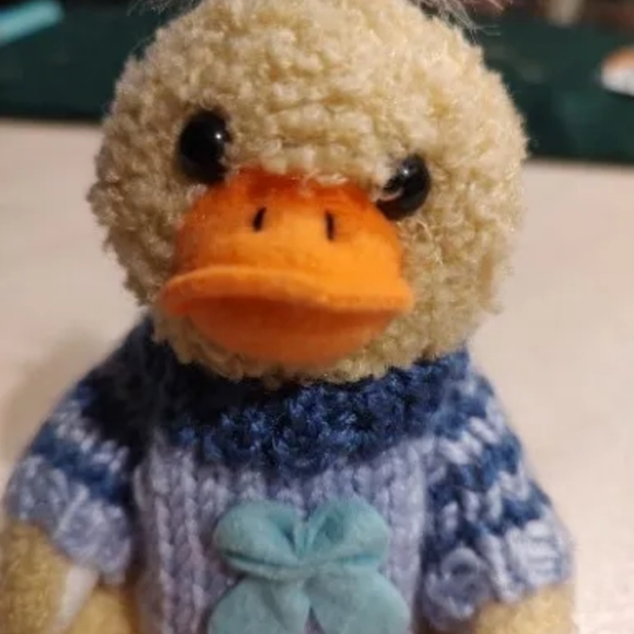 unbranded | Toys | Vintage Jointed Yellow Plush 8 Duck Is A Charming ...